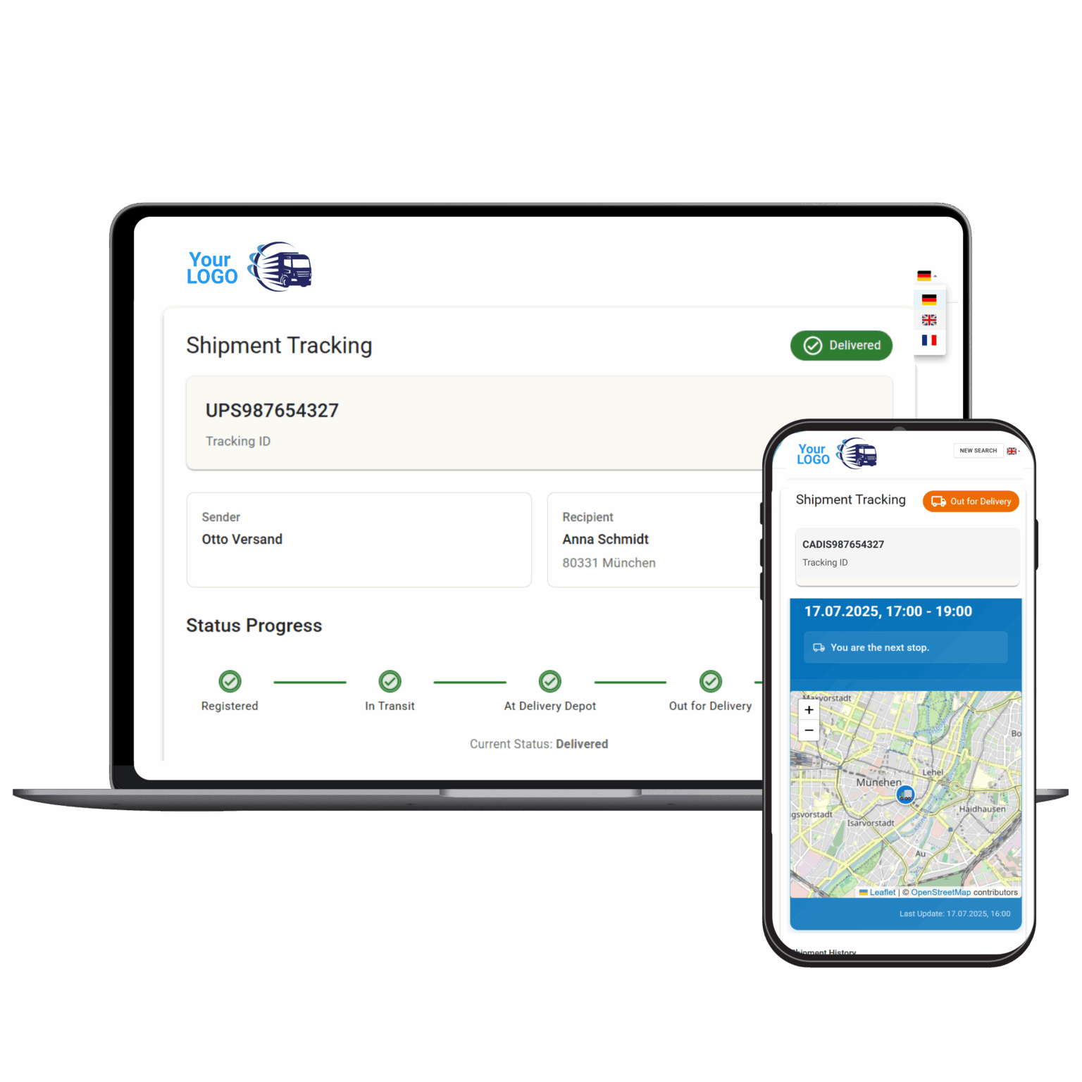 Shipment tracking software (real-time) | cadis® software